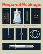 P4X Portable Water Filter Hand Pump - Premium Camping Water Filter and ...