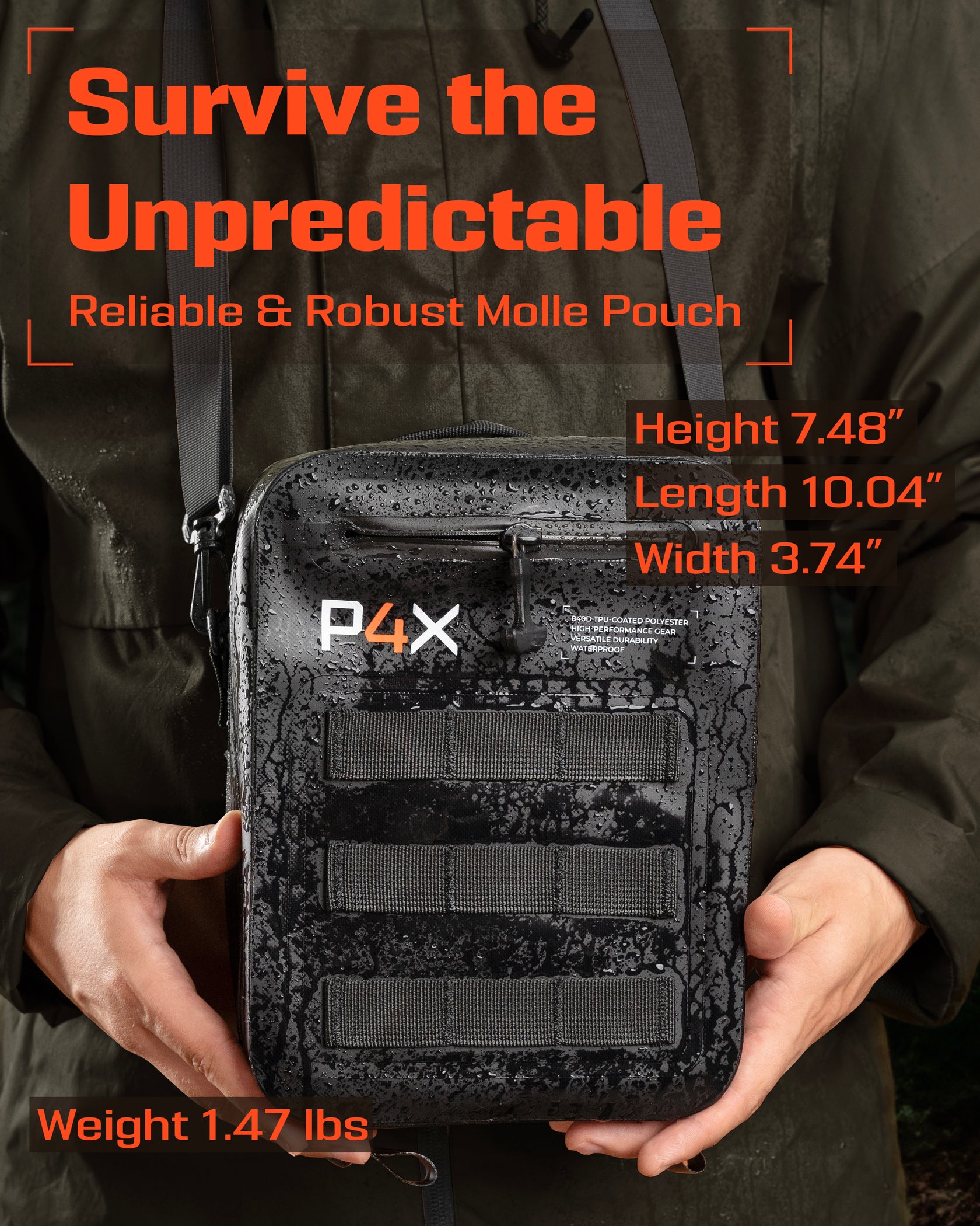 P4X Waterproof Molle Pouch – PREPARED4X